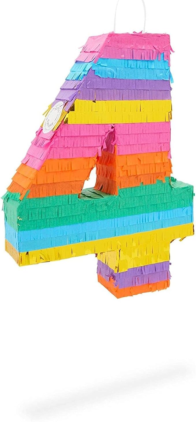 Amazon Small Rainbow Number 4 Pinata For 4th Birthday Party 11 9 amazon-small-rainbow-number-4-pinata-for-4th-birthday-party-11-9