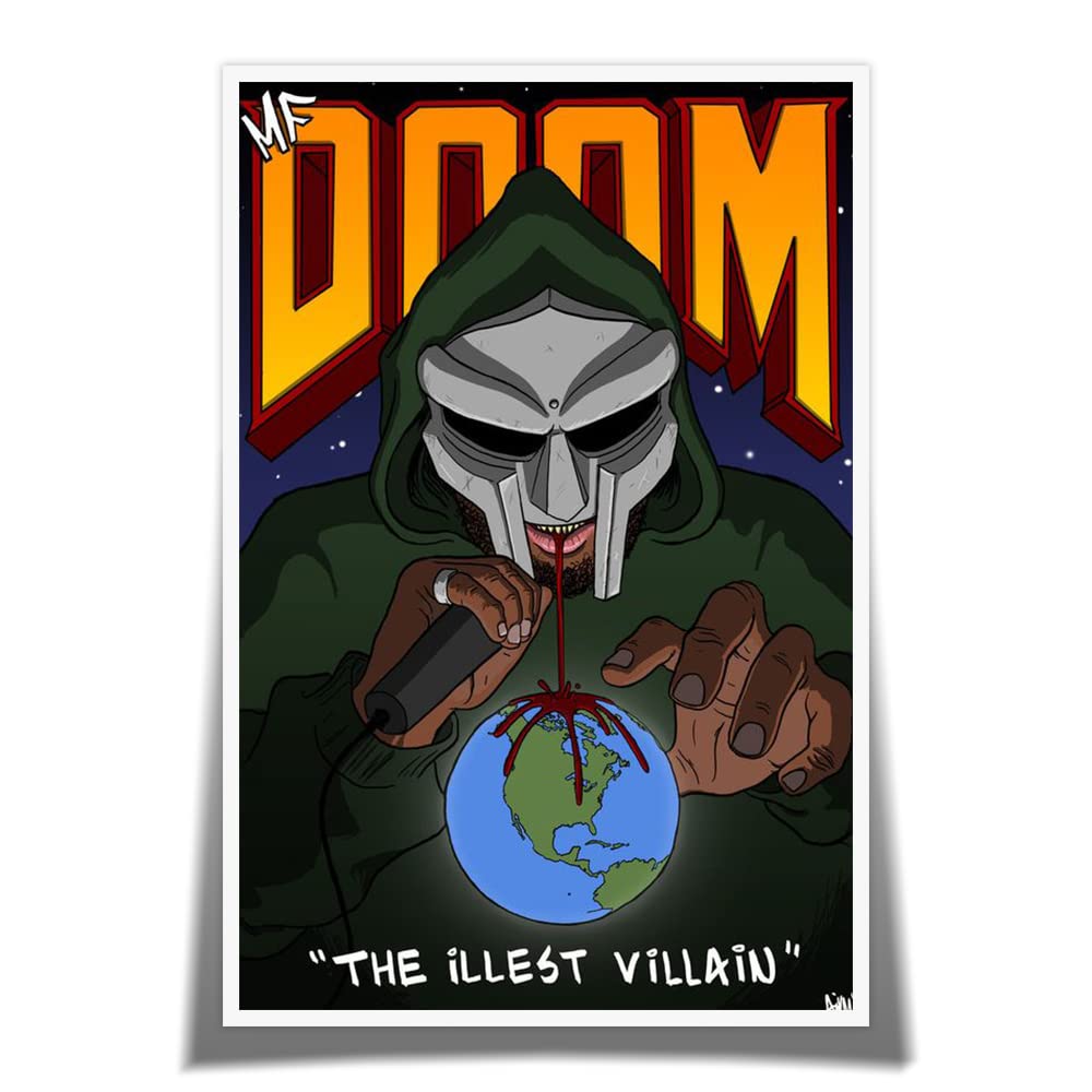 Buy MF DOOM Doomsday Rapper Music Printing Modern Home Wall Art ...