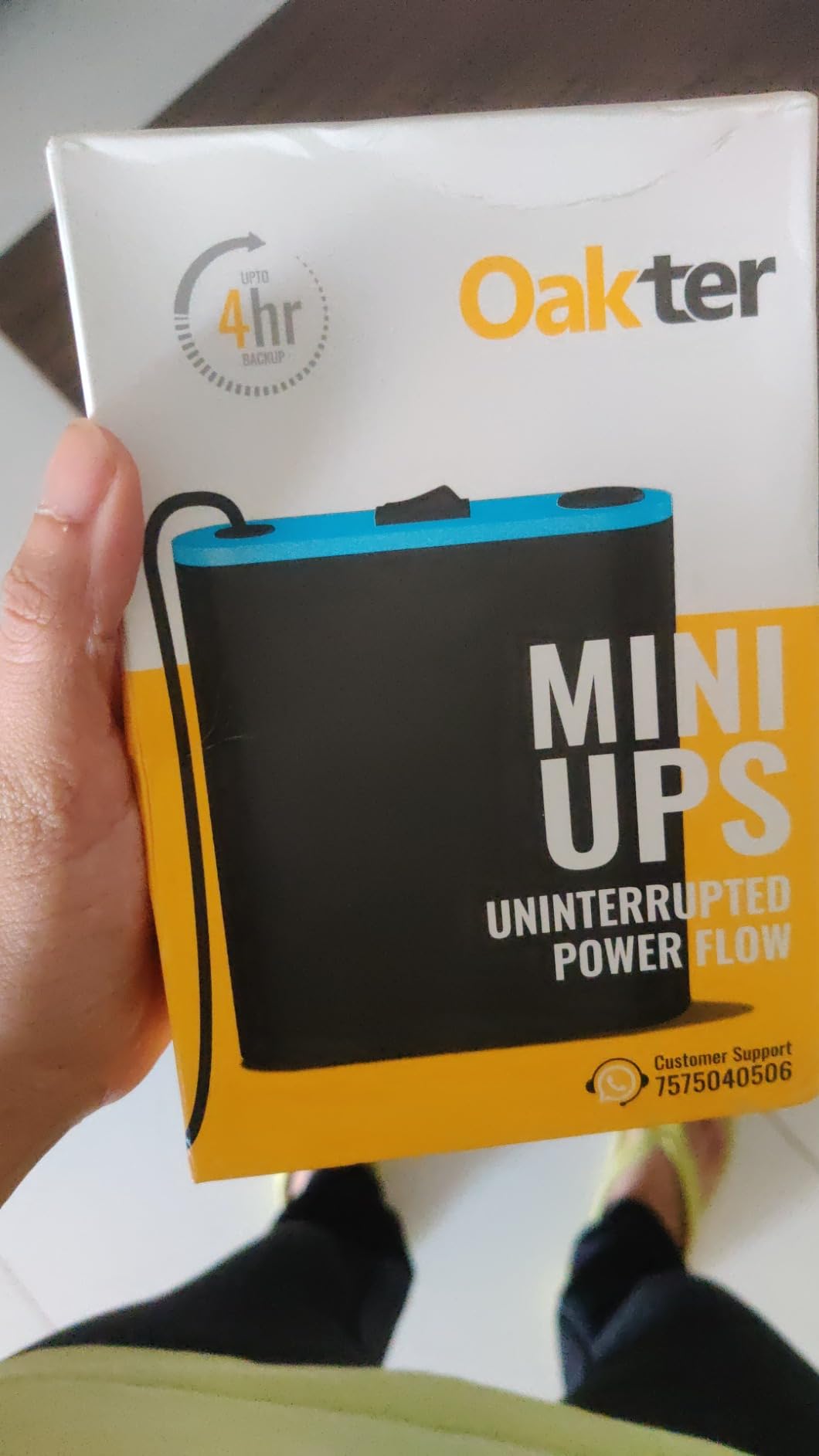 Oakter Mini UPS for 12V WiFi Router Broadband Modem | Backup Upto 4 ...