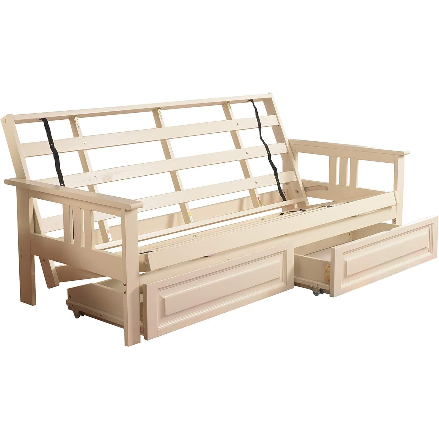 Amazon.com: HomeStock Asian Allure Fusion Futon Wood Frame Classic ...