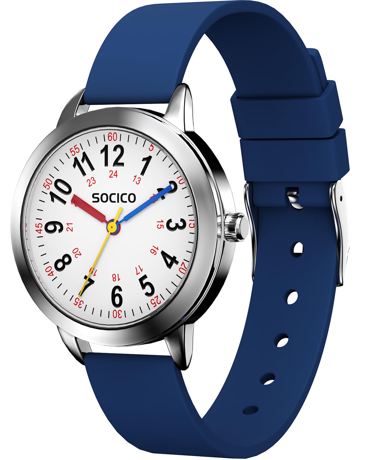 SOCICO Kids Watch for Boys Girls, Learning Educational Watch, 3ATM/30M ...