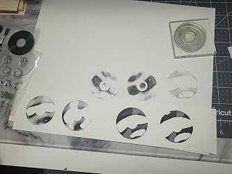 Amazon.com: Music Phonograph Stamps and Dies Set for Card Making,Clear ...