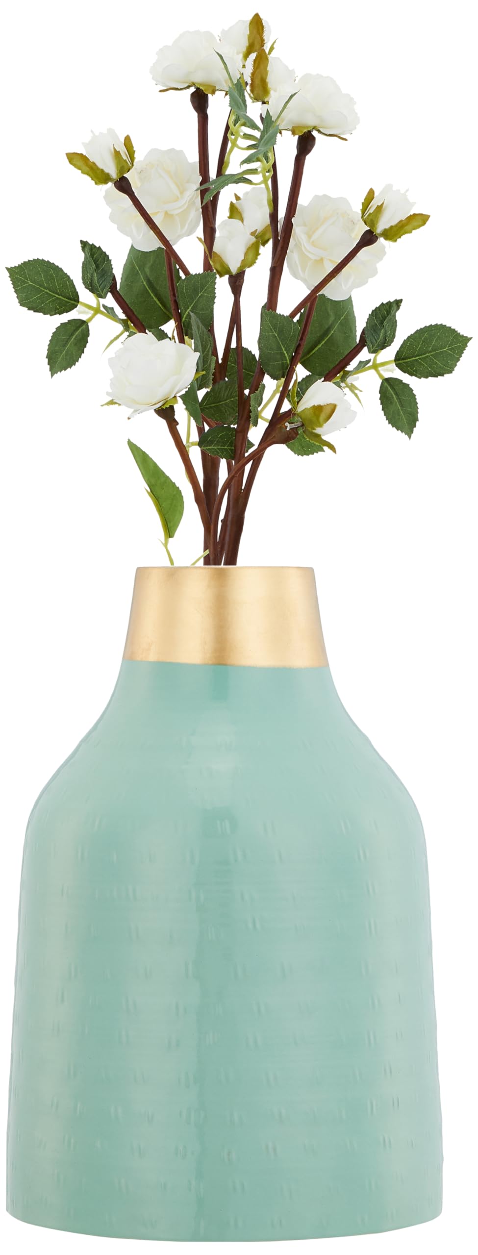 Buy Amazon Brand - Solimo Flower Vase with Rust-Resistant Coating ...