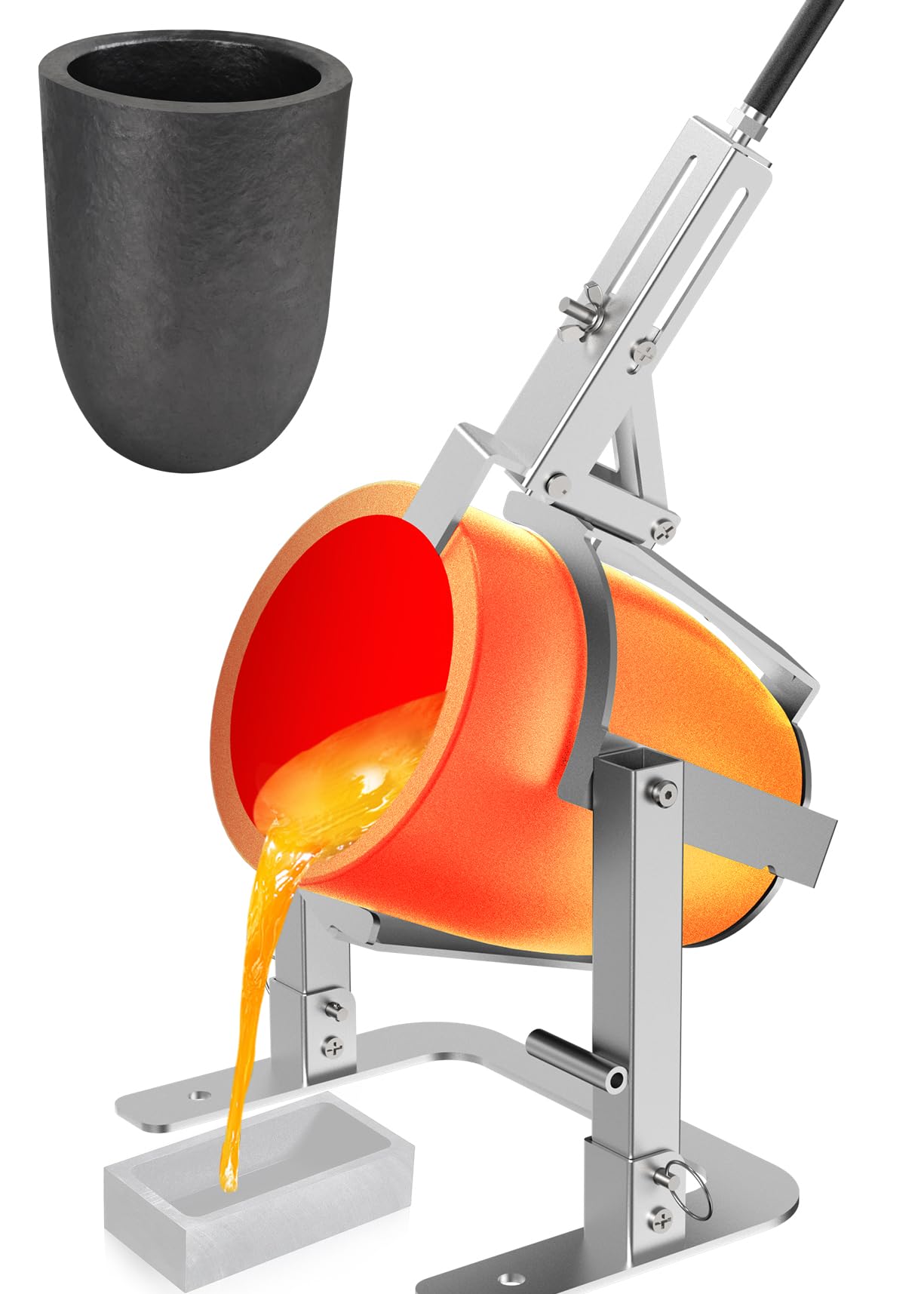 Snapklik.com : Nelyrho Hand-held Crucible Pouring Tongs