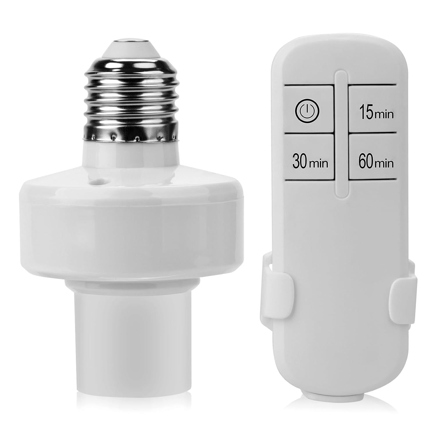 Remote Control Light Socket, 15/30/60mins Timing, Screw in E26/E27 Bulb ...