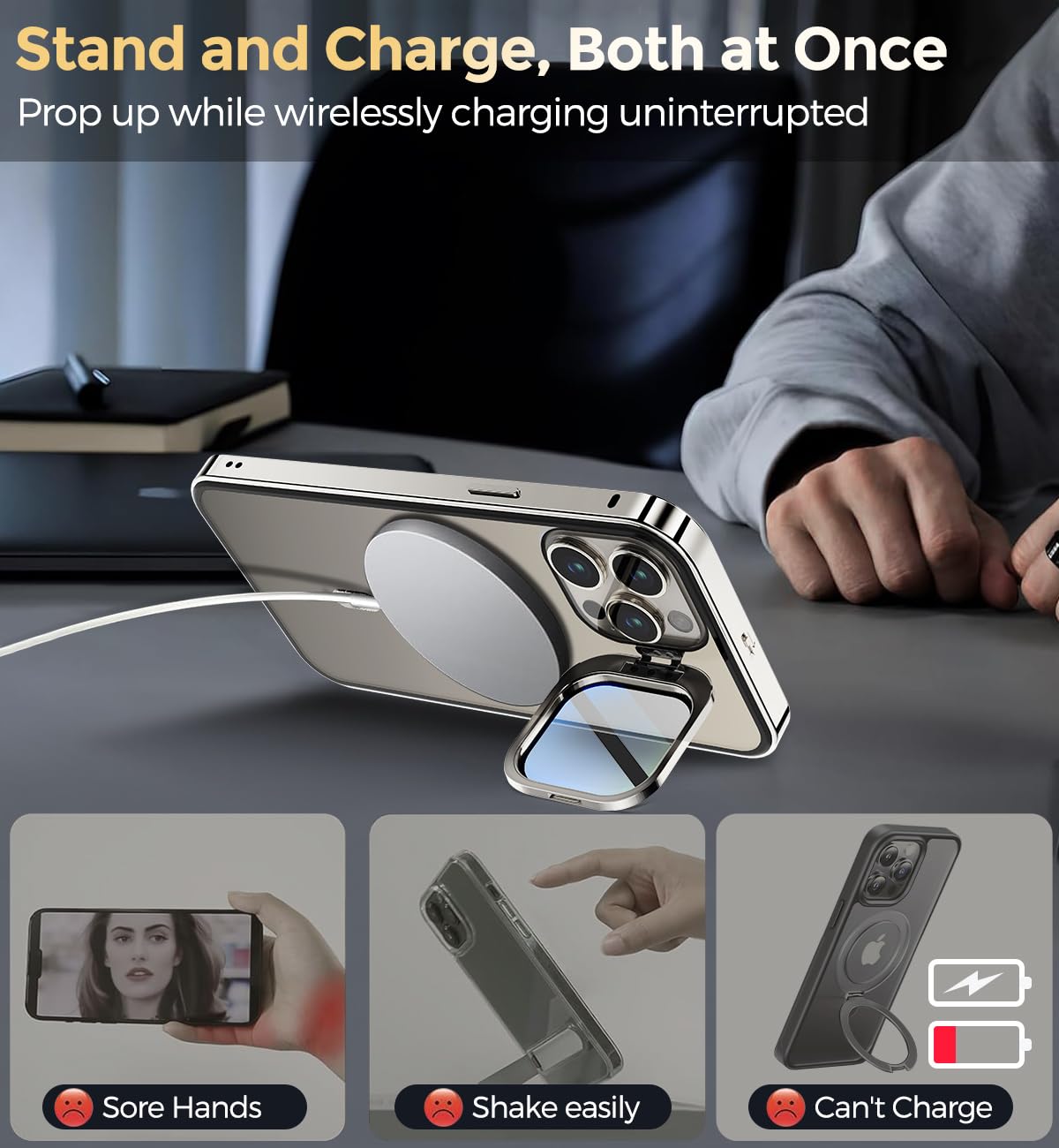 Snapklik.com : YUNHUASMCamera Invisible Stand & Slide Pop-up Lock Magnetic Privacy Case For ...