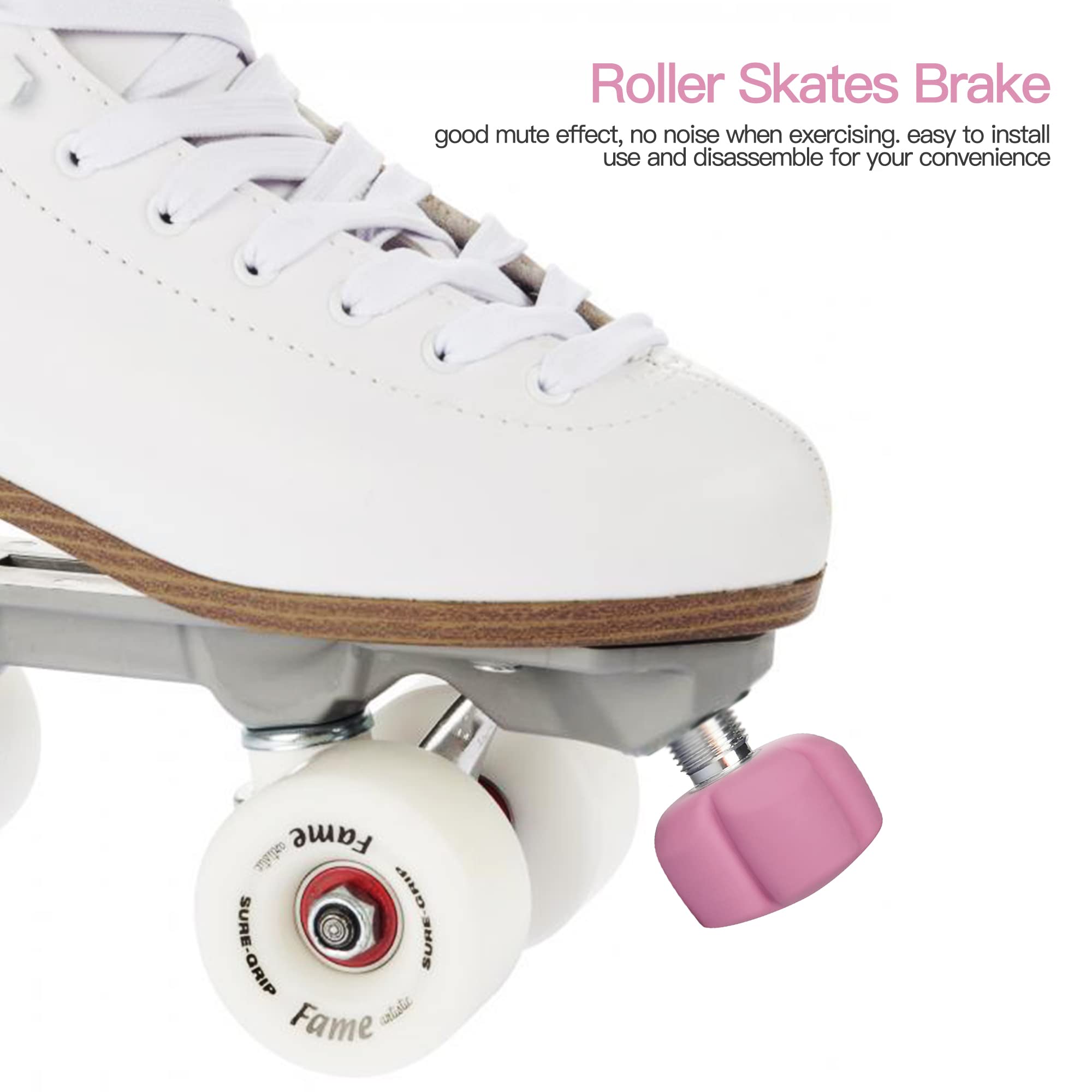 Snapklik.com : TUCANA 1 Pair Star Shape 85A Rubber Roller Skate Stoppers