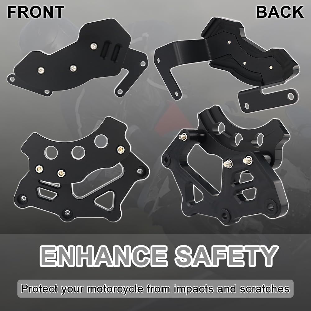 Snapklik.com : REARACE Left Right Engine Guards Kit Engine Mud Guard ...
