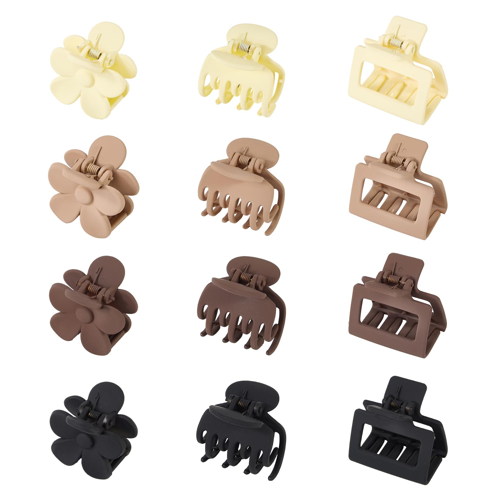 Amazon.com: MINMUNJIU Small Hair Clips for Thin Hair, 12 Pack Matte ...