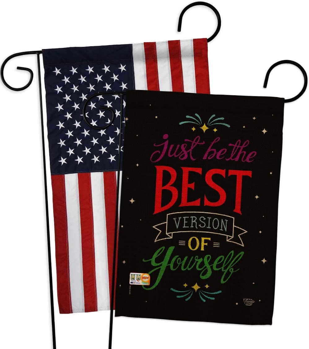 Amazon.com : Best Version of Yourself Garden Flags Pack Sweet Life ...