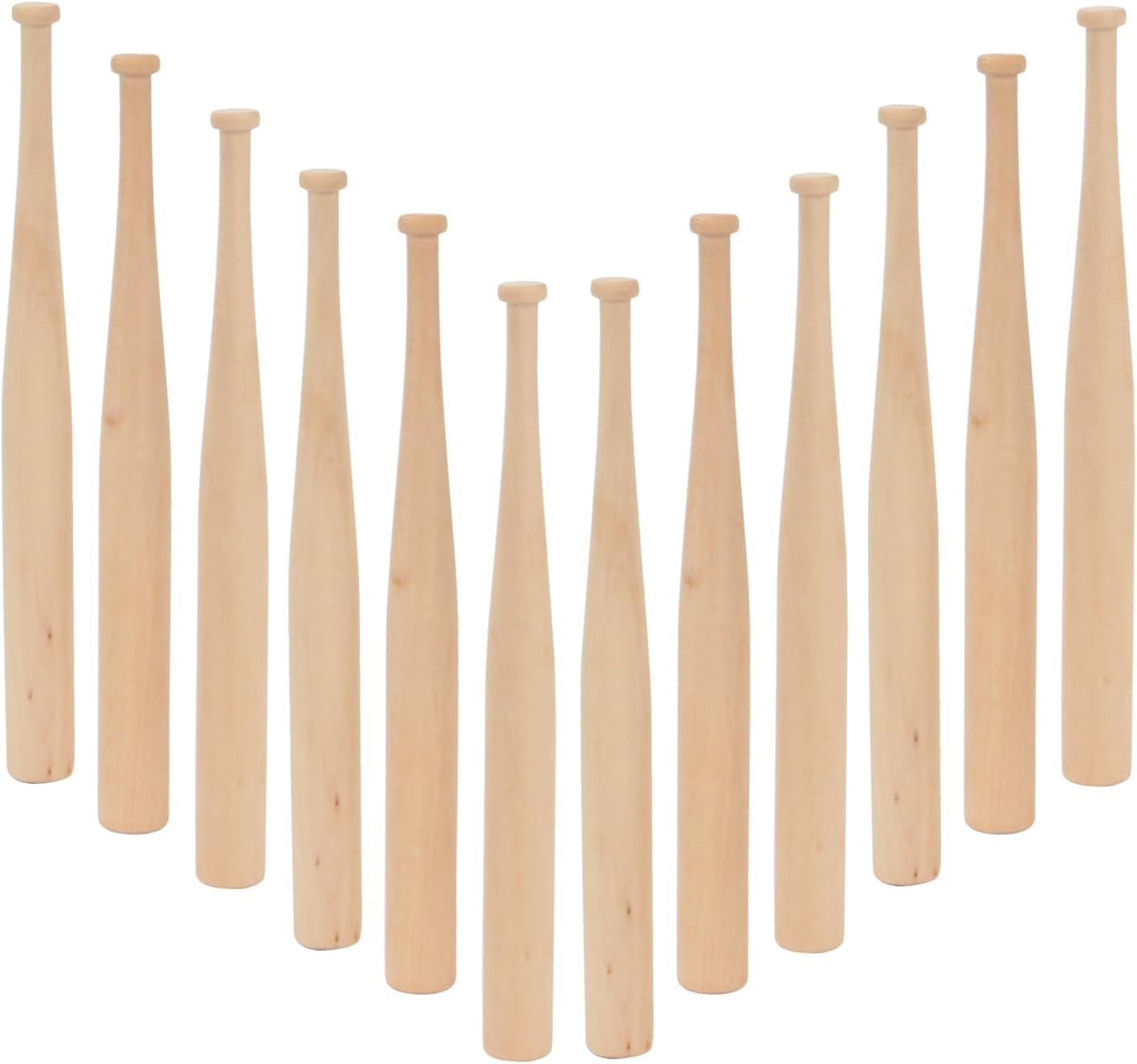 Amazon.com: DIICCYO 12 Pack 8" Mini Baseball Bats, Unfinished Wooden ...