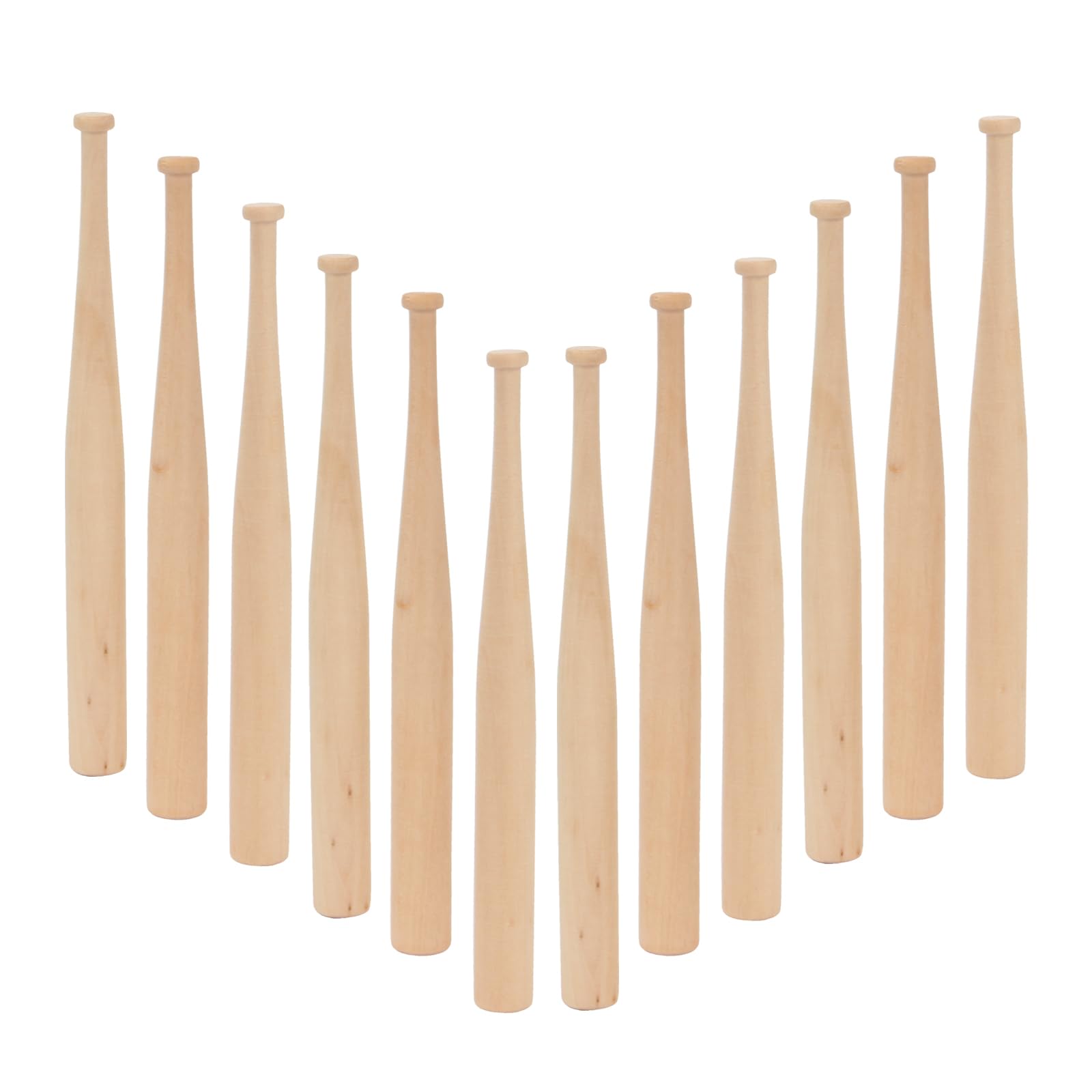 Amazon.com: DIICCYO 12 Pack 7.9" Mini Baseball Bats, Unfinished Wooden ...