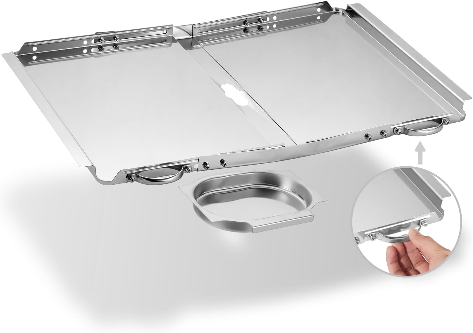 Amazon.com : Wanchao Grease Tray with Catch Pan, Foil Liner and Grill ...