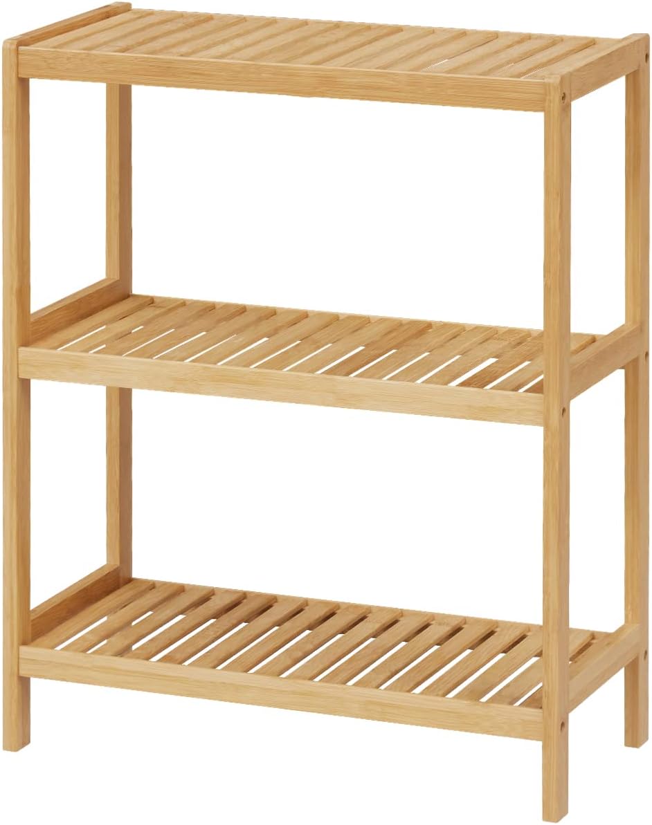 Amazon.com: Peach Tree Bamboo Rack Multifunctional Bathroom Kitchen ...