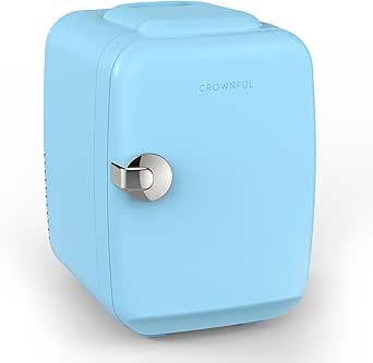 CROWNFUL Mini Fridge, 4 Liter 6 Can Portable Cooler and Warmer ...