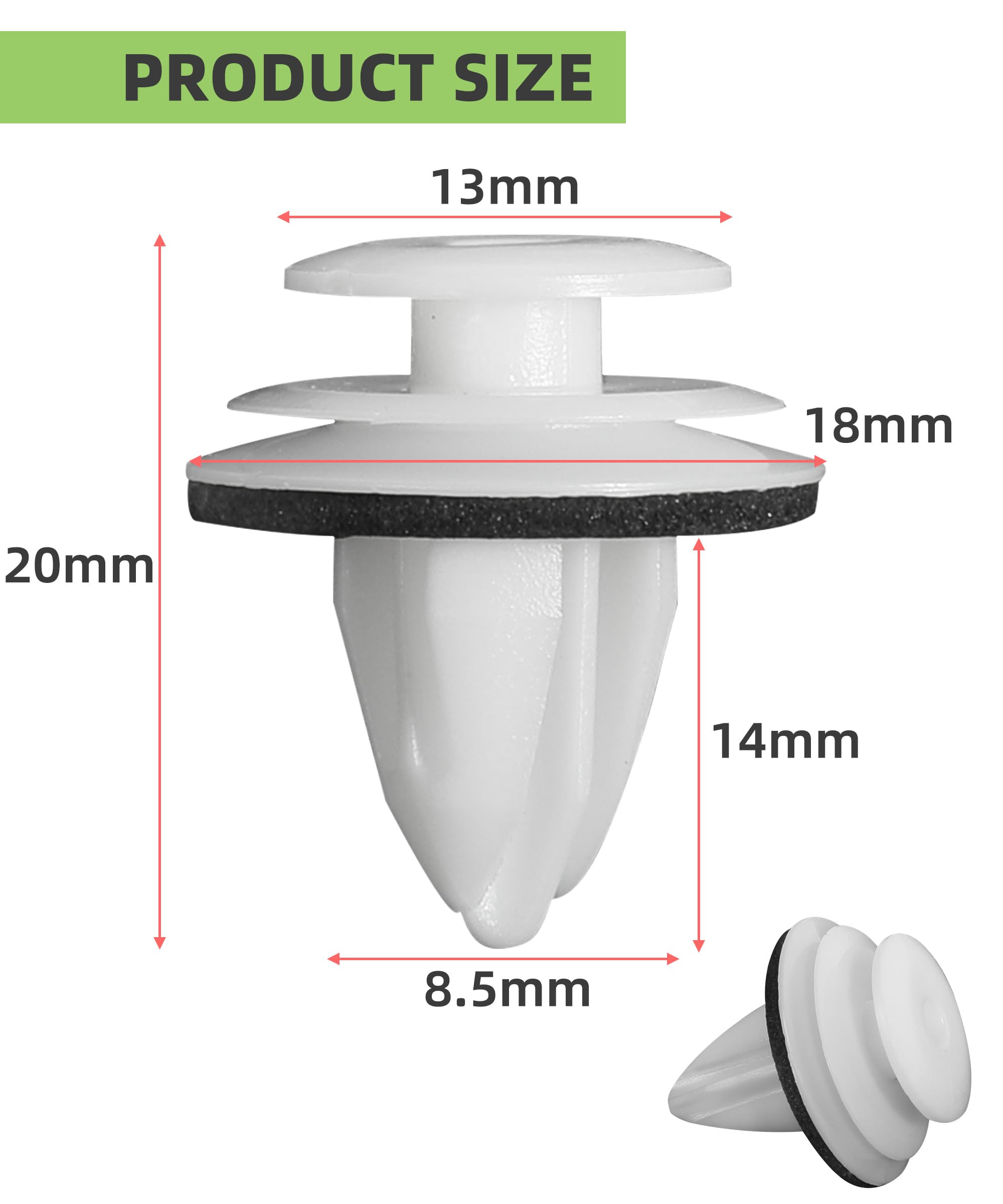 Snapklik.com : 50PCS Door Trim Panel Retainers Clips,Auto Bumper ...