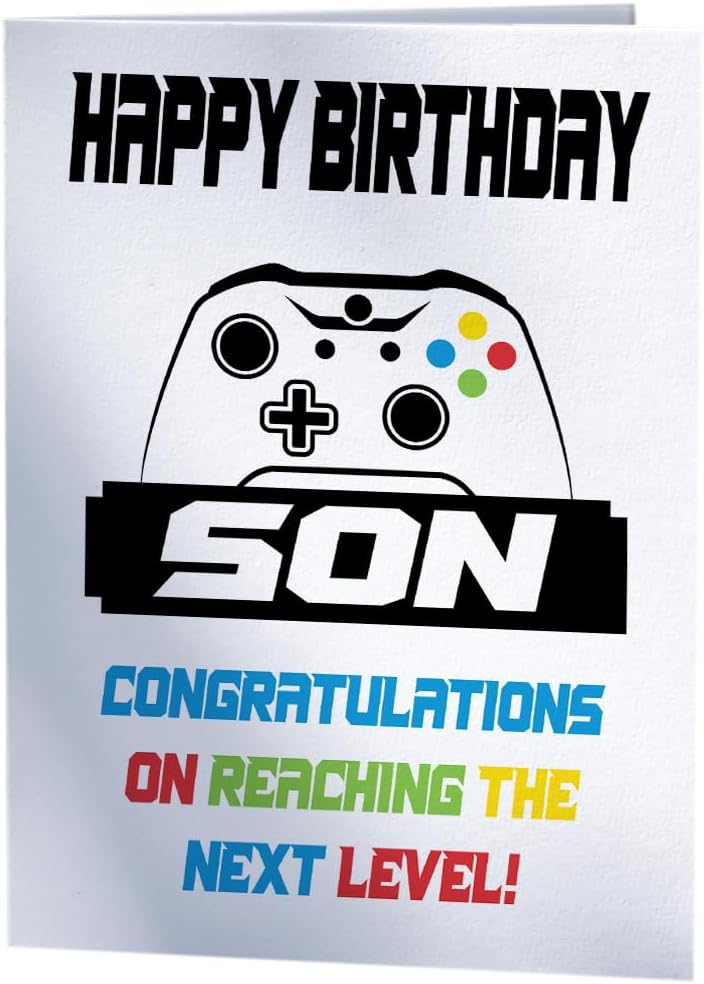 Gaming Gamer Xbox Birthday Card for Son : Amazon.co.uk: Stationery ...