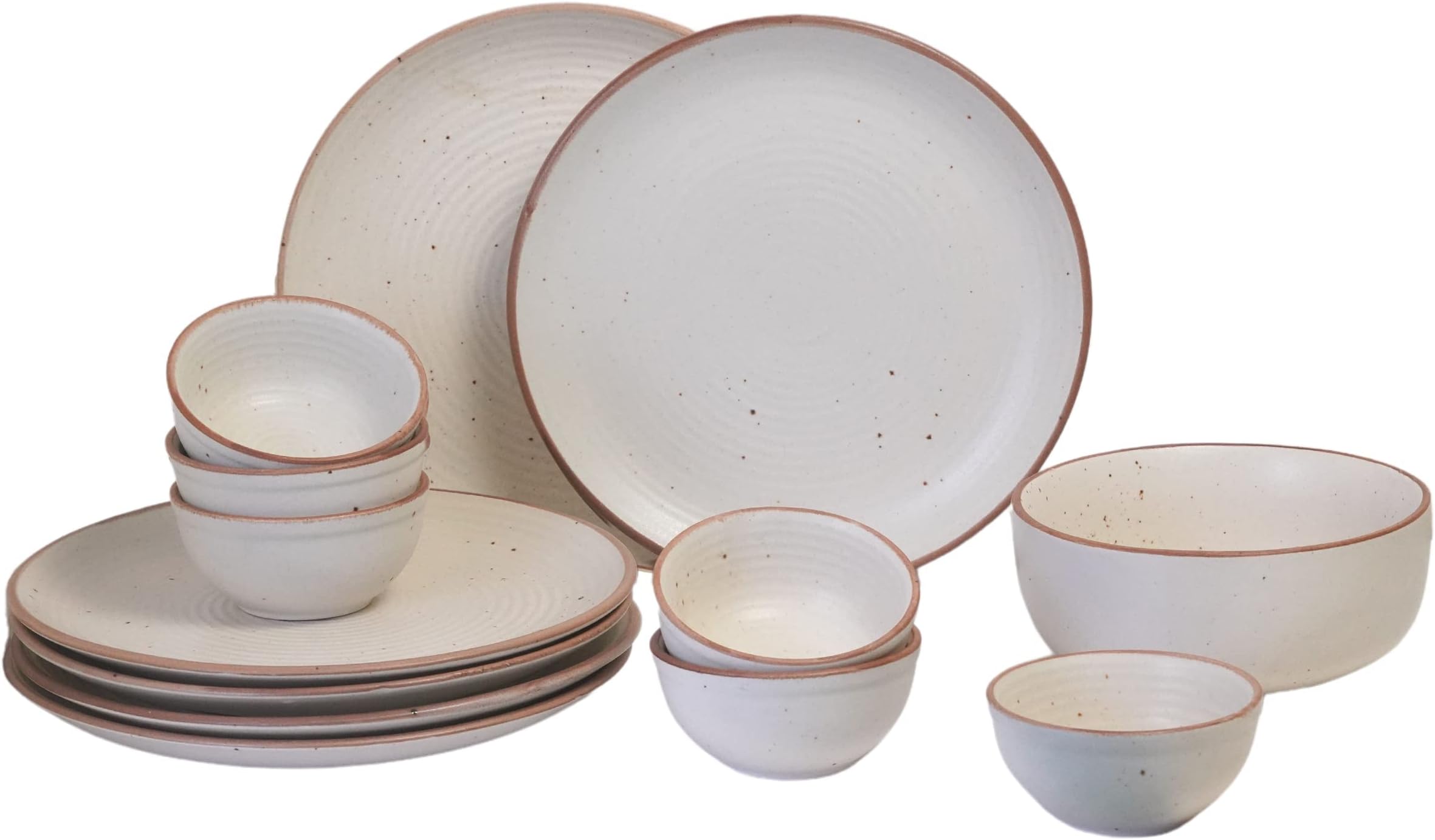 ARTYSTA BEAUTIFYING LIVES 'Smokey Marble' Ceramic Dinner Set, 6 Dinner ...