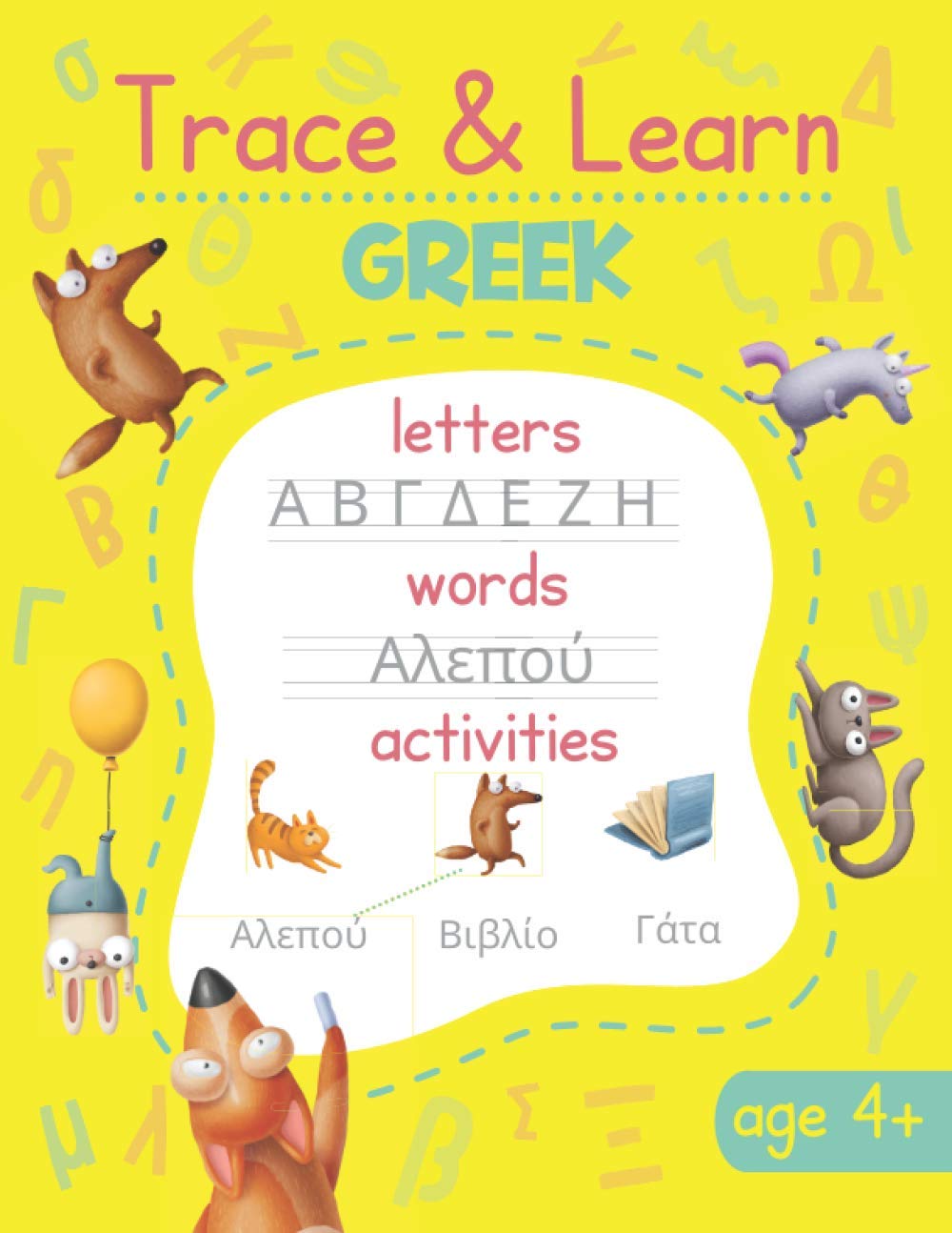 Buy Trace & Learn Greek: Greek Handwriting Practice - Lots of Greek ...