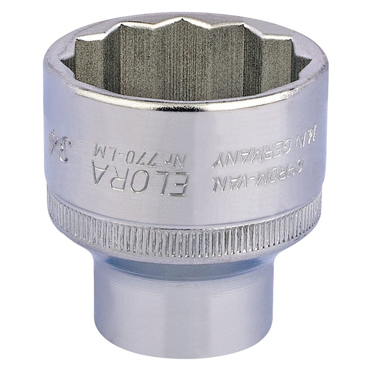 Draper 15289 Elora Bi-Hexagon Socket, 34mm Ø, 1/2" Square Drive ...