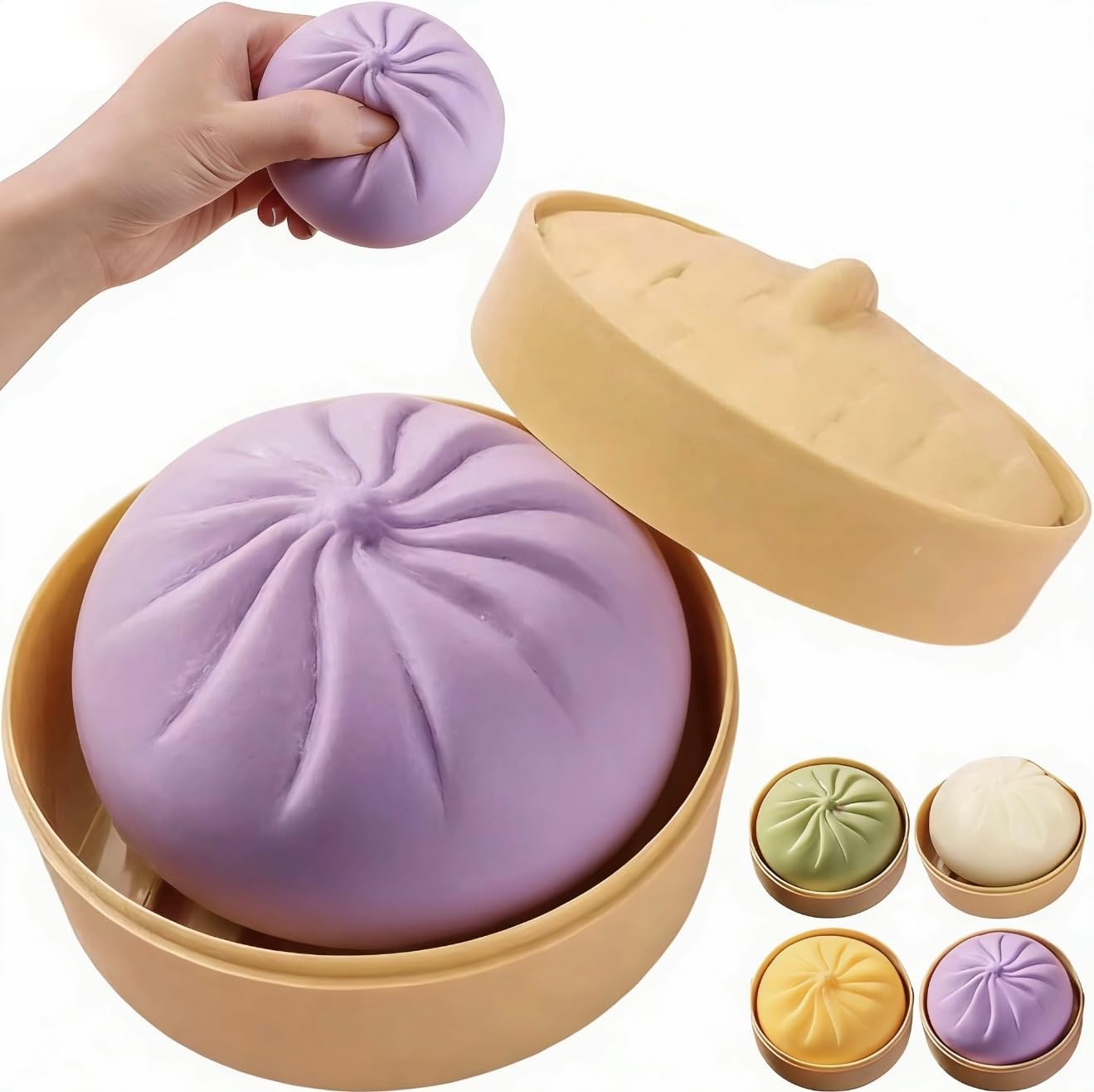 Amazon.com: Giant Glitter Soft glutinous Dumplings, Super Rainbow ...