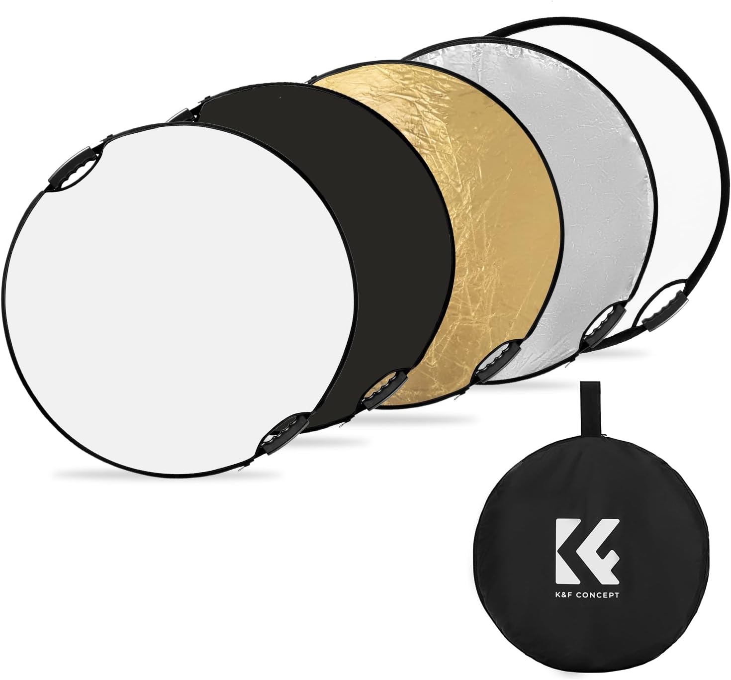 Amazon.com : K&F Concept Light Reflector with Grips, 43"(110cm) 5-in-1 ...