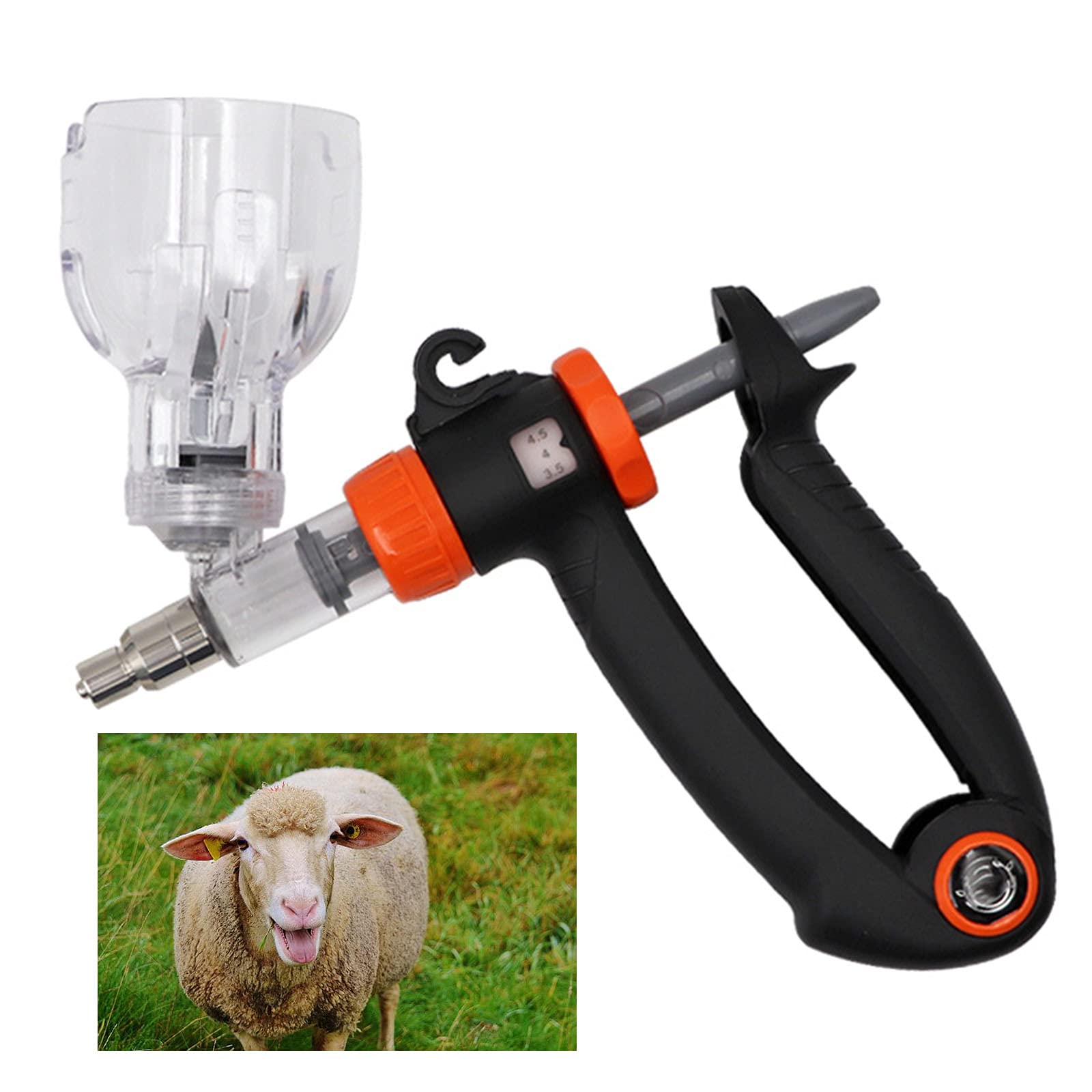 Buy Kaliove Injector Livestock Adjustable Continuous Syringe Animal ...
