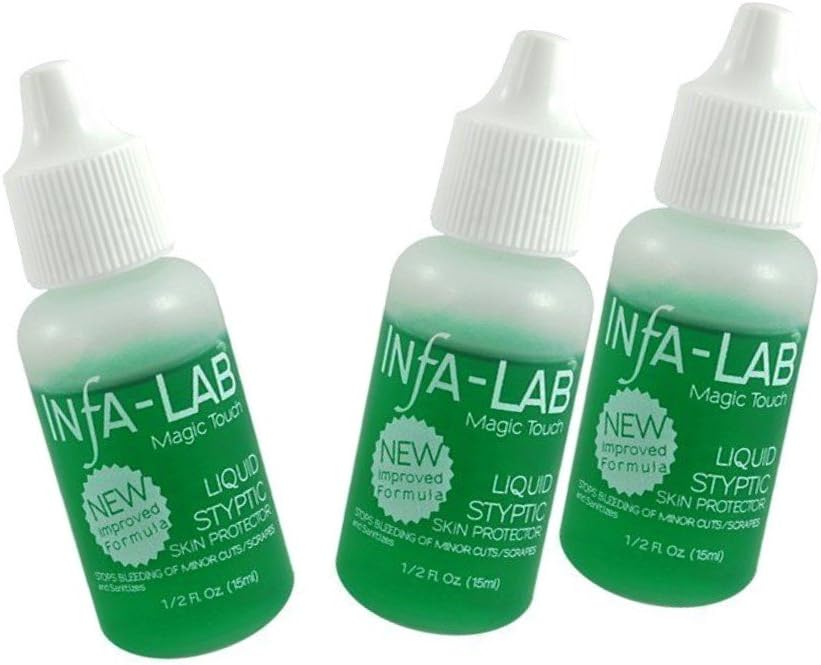 Amazon.com: 3 X Infa-Lab Magic Touch Liquid Styptic Nails Stop Bleeding ...