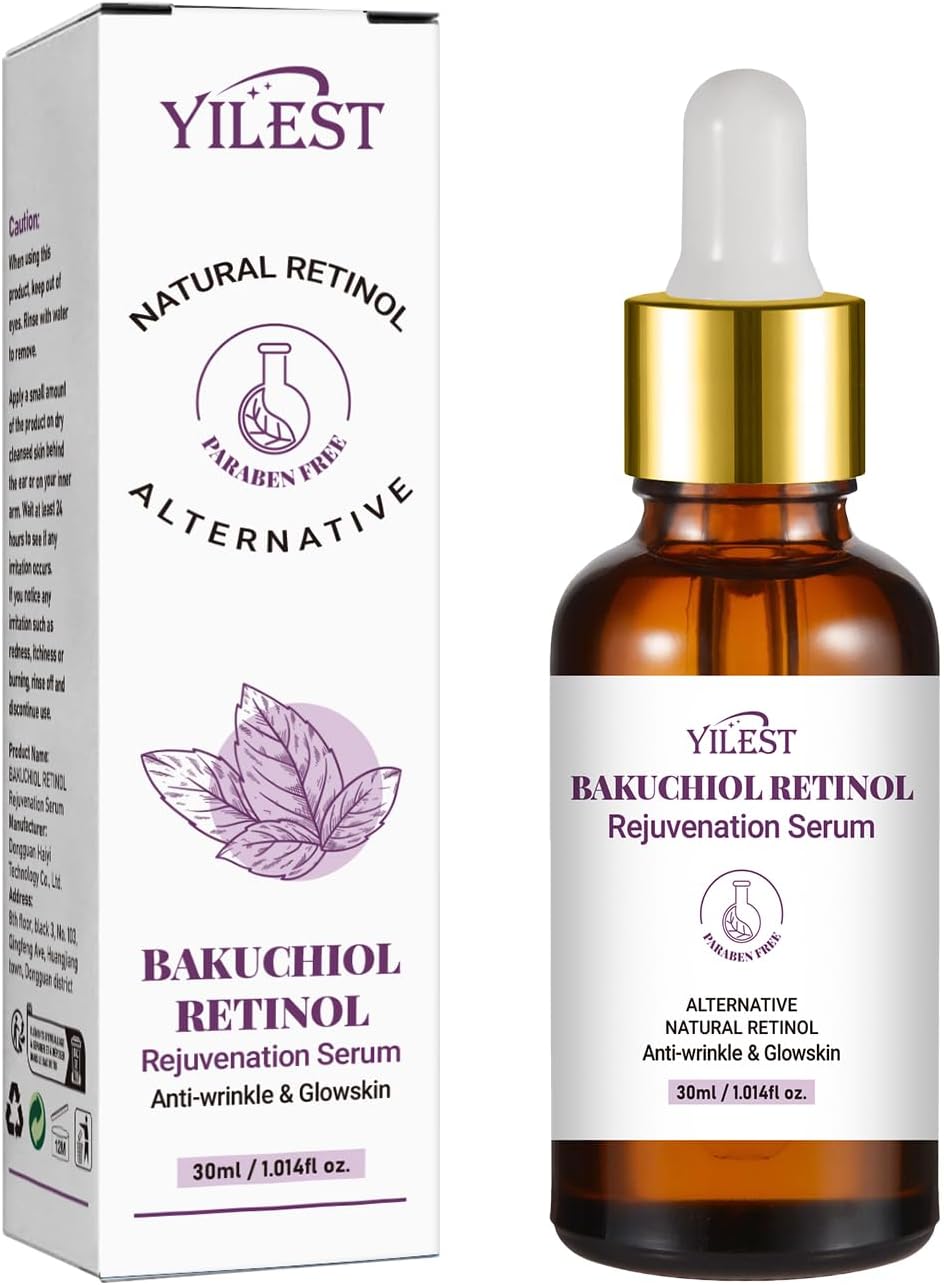 Amazon.com: Bakuchiol Retinol Serum Retinol Rejuvenation Serum, for All ...