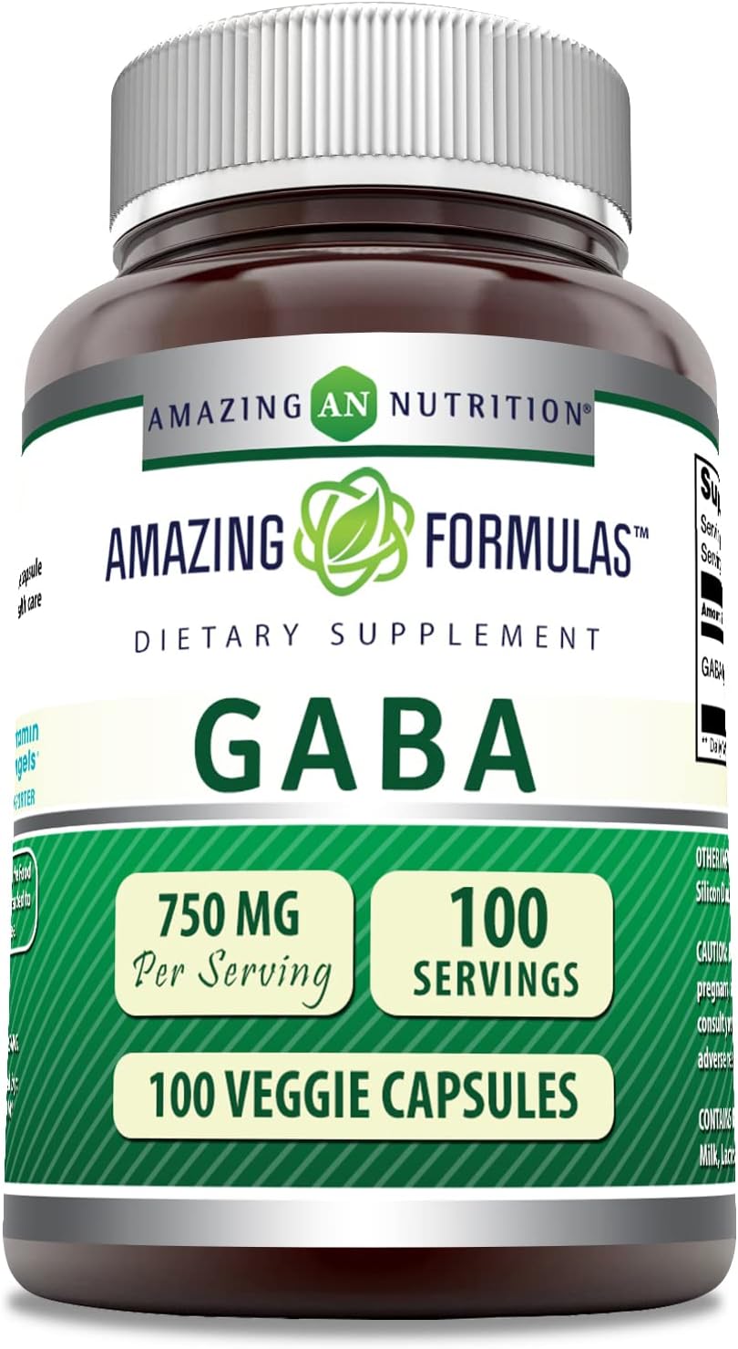 Amazon.com: Nutricost GABA (Gamma Aminobutyric Acid) 750mg, 240 ...
