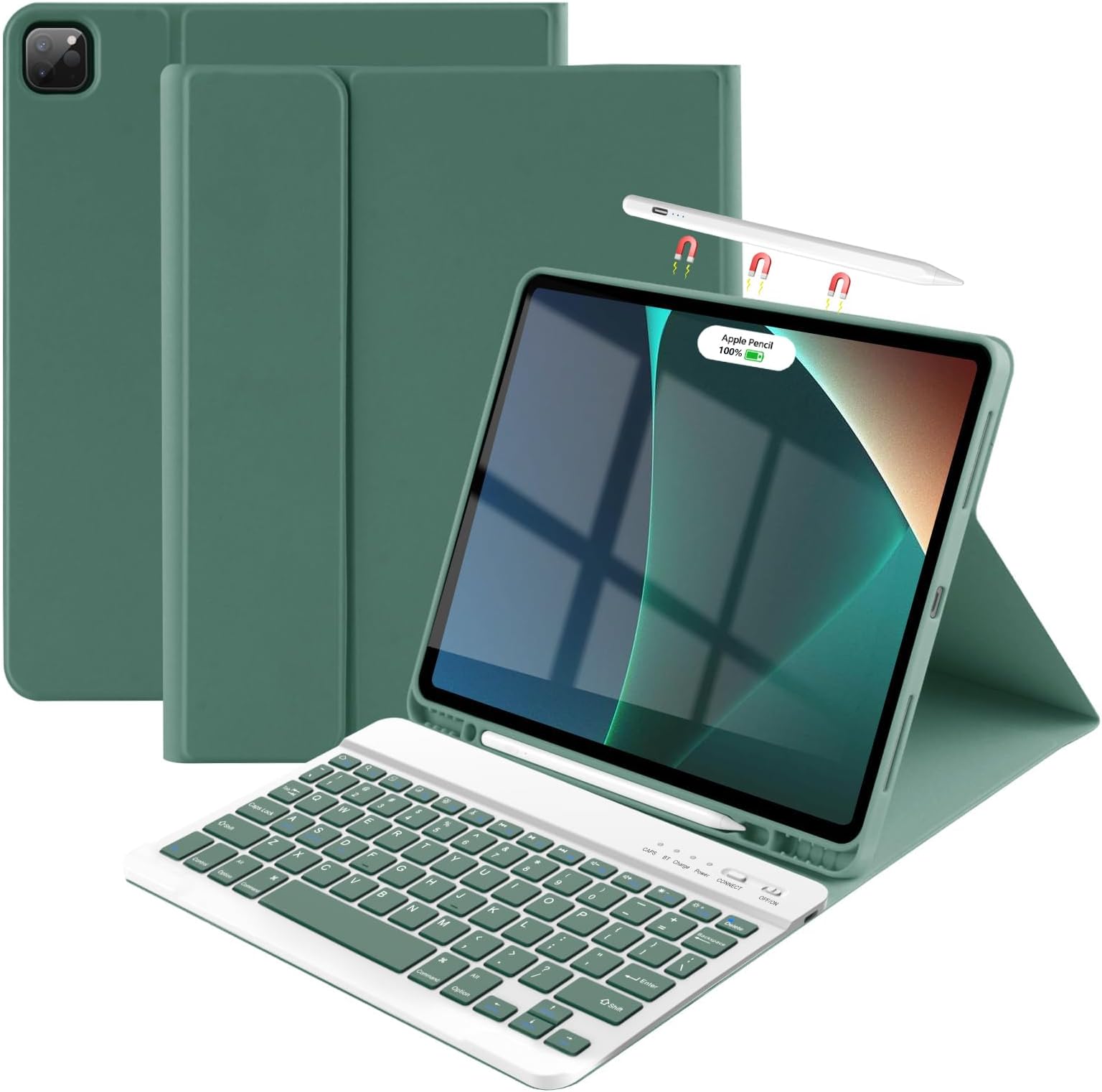 Amazon.com: HOTLIFE Case with Keyboard for iPad Air 13 inch （M2 2024 ...