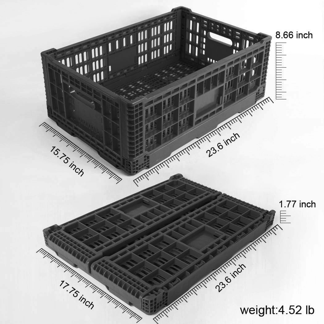 Snapklik.com : Collapsible Storage Bin Containe52 Liter Transferheavy ...