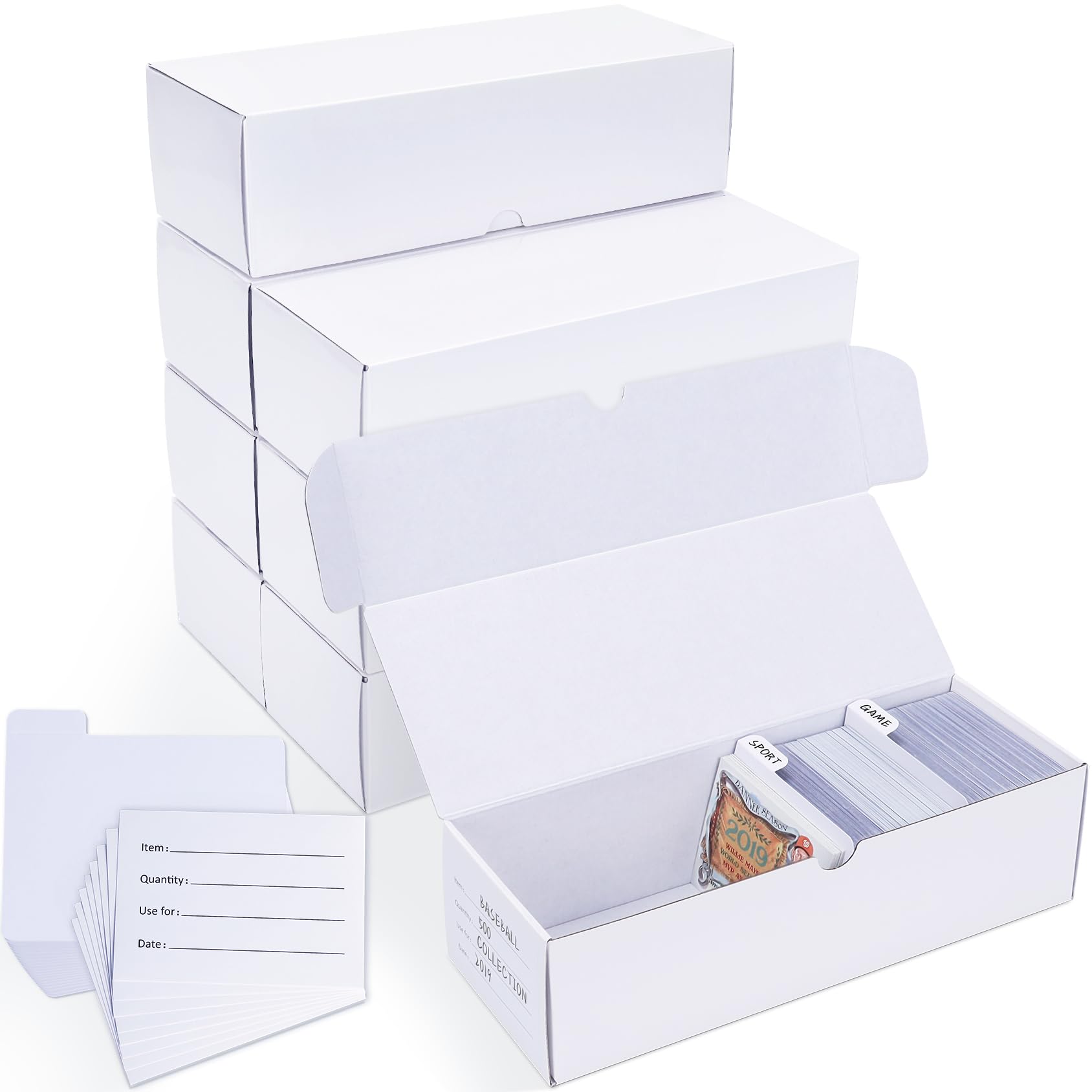 Trading Card Storage Box, 8-Pack • 700 Count Cardboard Storage Box with ...