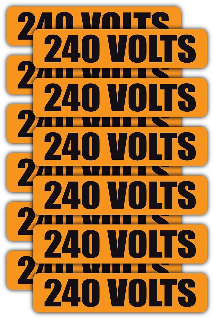 Amazon.com - 240 Volts Voltage & Conduit Markers | Stickers | Decals ...