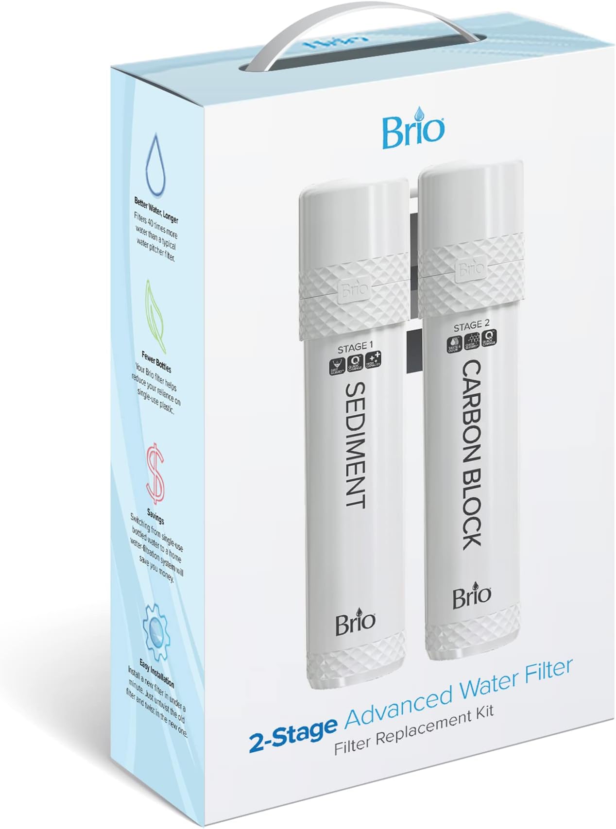 Amazon.com: Brio 2 Stage Water Cooler Filter Replacement Kit - for ...