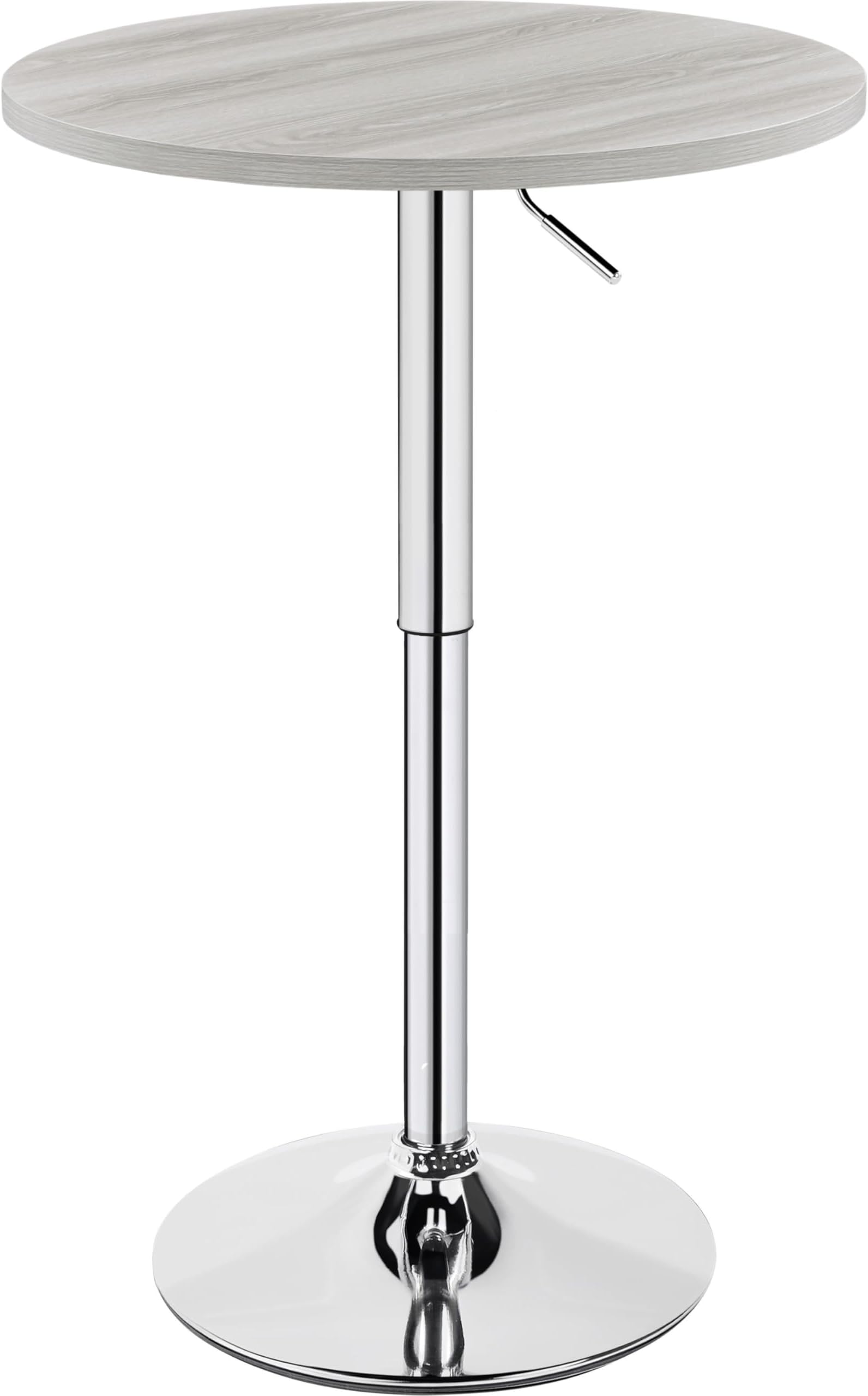 Amazon.com: Displays2go Height Adjustable Bar Table, 23.5-inch Round ...