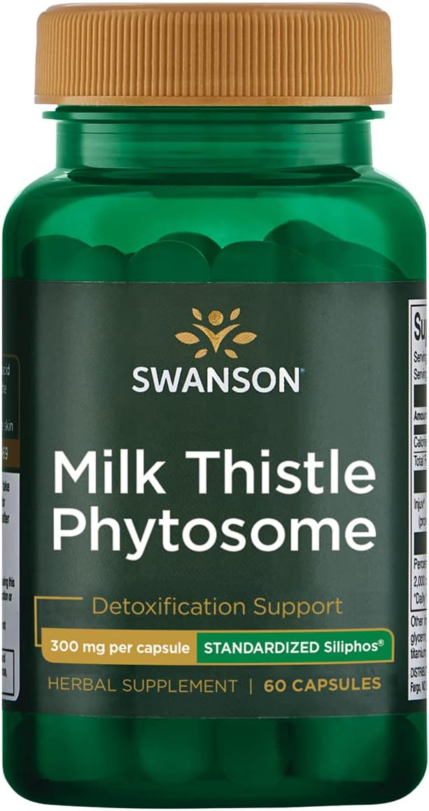 Amazon.com: Swanson Siliphos Milk Thistle Phytosome 300 Milligrams 60 ...