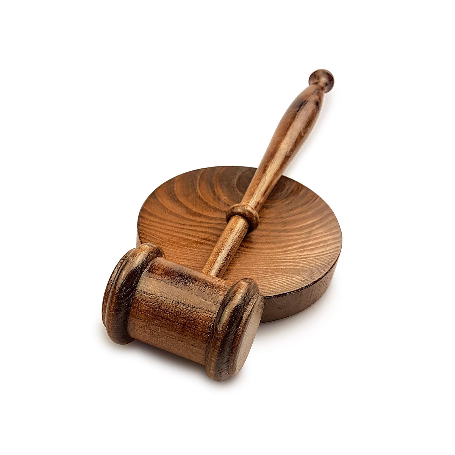 Snapklik.com : Küchengeräte Rustic Handmade Gavel & Round Shaped Sound ...