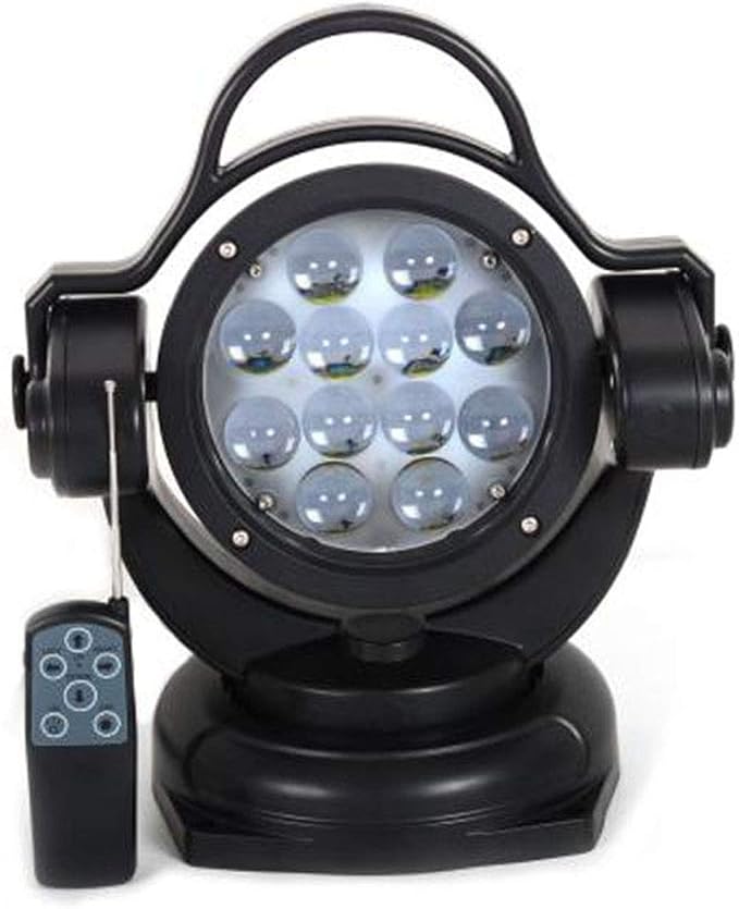 Amazon.com: 60w Remote Control Led Searchlight Marine Boat Portable 360 ...