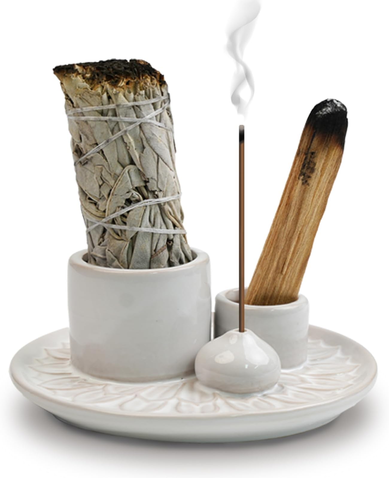 Amazon.com: ZenBless 5 in 1 Incense Holder Burner for Palo Santo, Sage ...