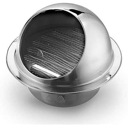 AHLSRHZ 6" Round Vent Cover, Stainless Steel Round Soffit Vents Wall ...