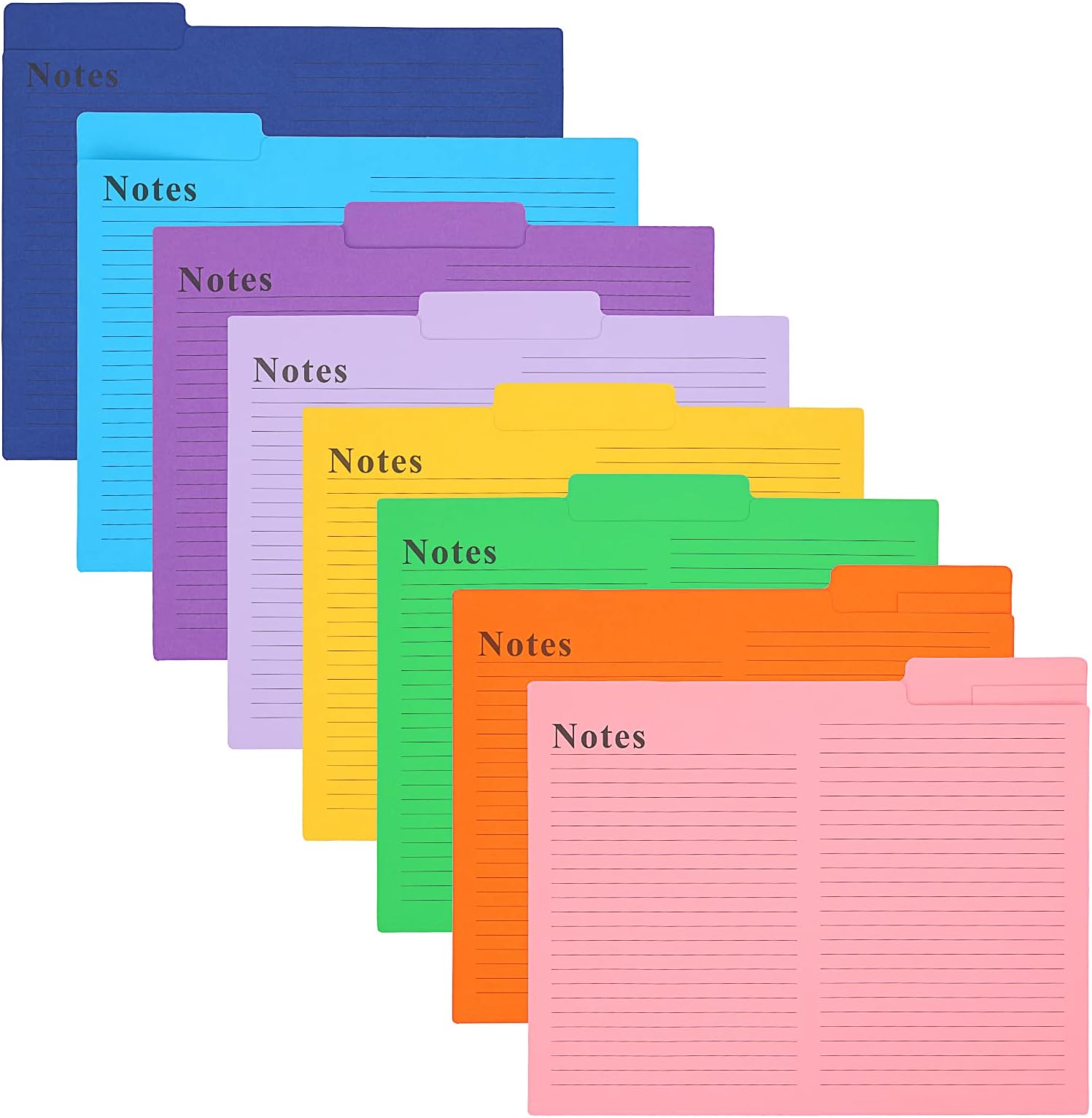 Amazon.com : EOOUT 36pcs File Folders Letter Size, 8 Vibrant Colors ...