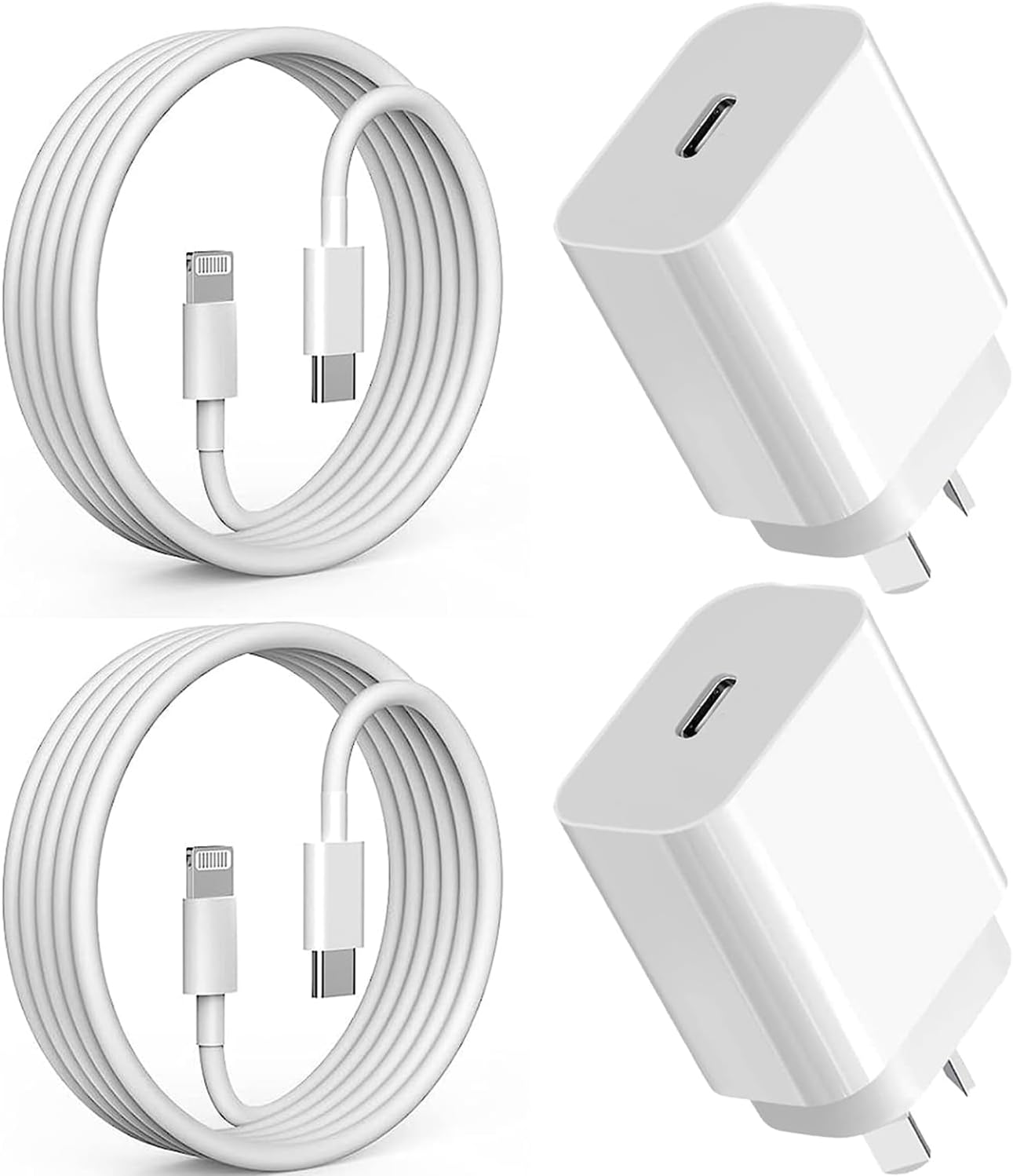 Aerostralia iPhone Fast Chargers,[2-Pack] 20W iPhone/iPad Charger ...