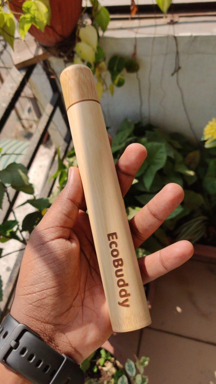 EcoBuddy Bamboo Eco Friendly Travel Case for Toothbrush : Amazon.in: Health & Personal Care