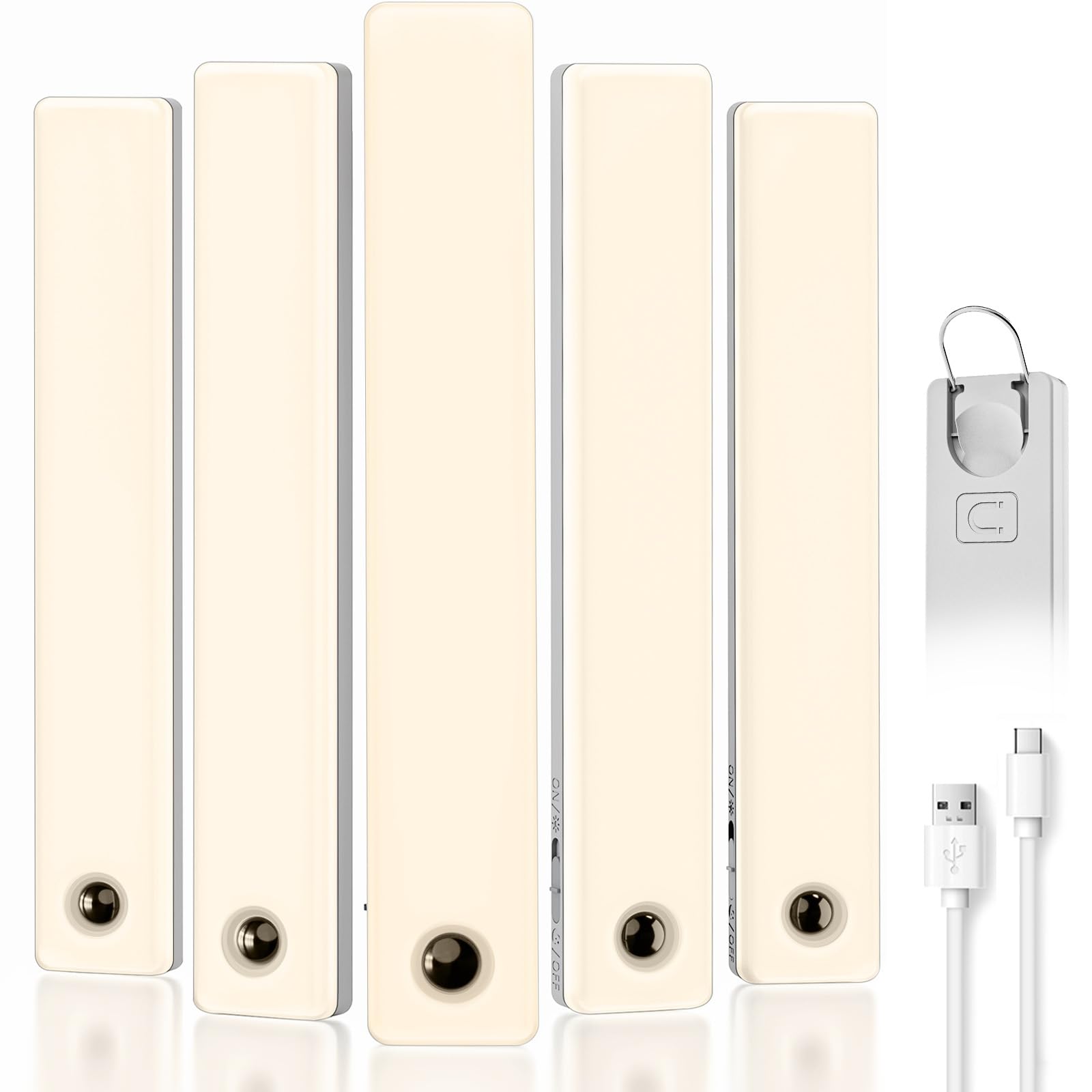 Under Cabinet Lighting – 102 LED Rechargeable Motion Sensor Light ...