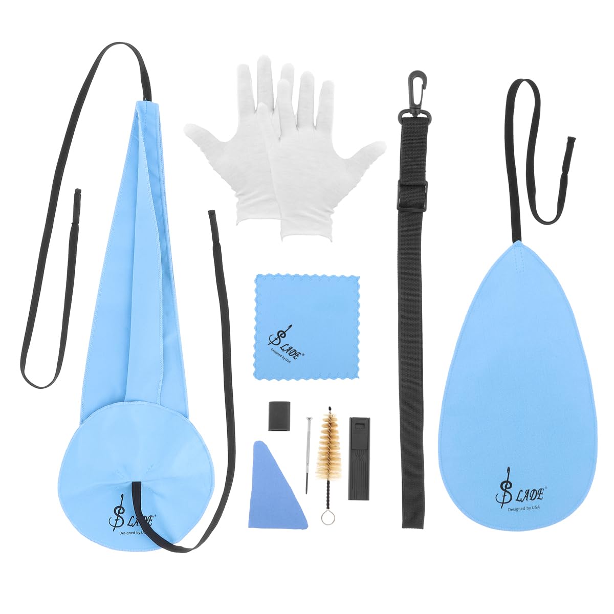 Blue 10-in-1 Alto Saxophone Cleaning Kit Including Sax Cleaning Cloth ...