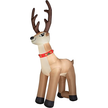Amazon.com: 20' Gemmy Airblown Inflatable Colossal Christmas Reindeer ...