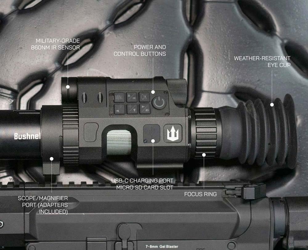 StarStrike 3-18x50 HD Night Vision Rifle Scope and Optical Attachment ...