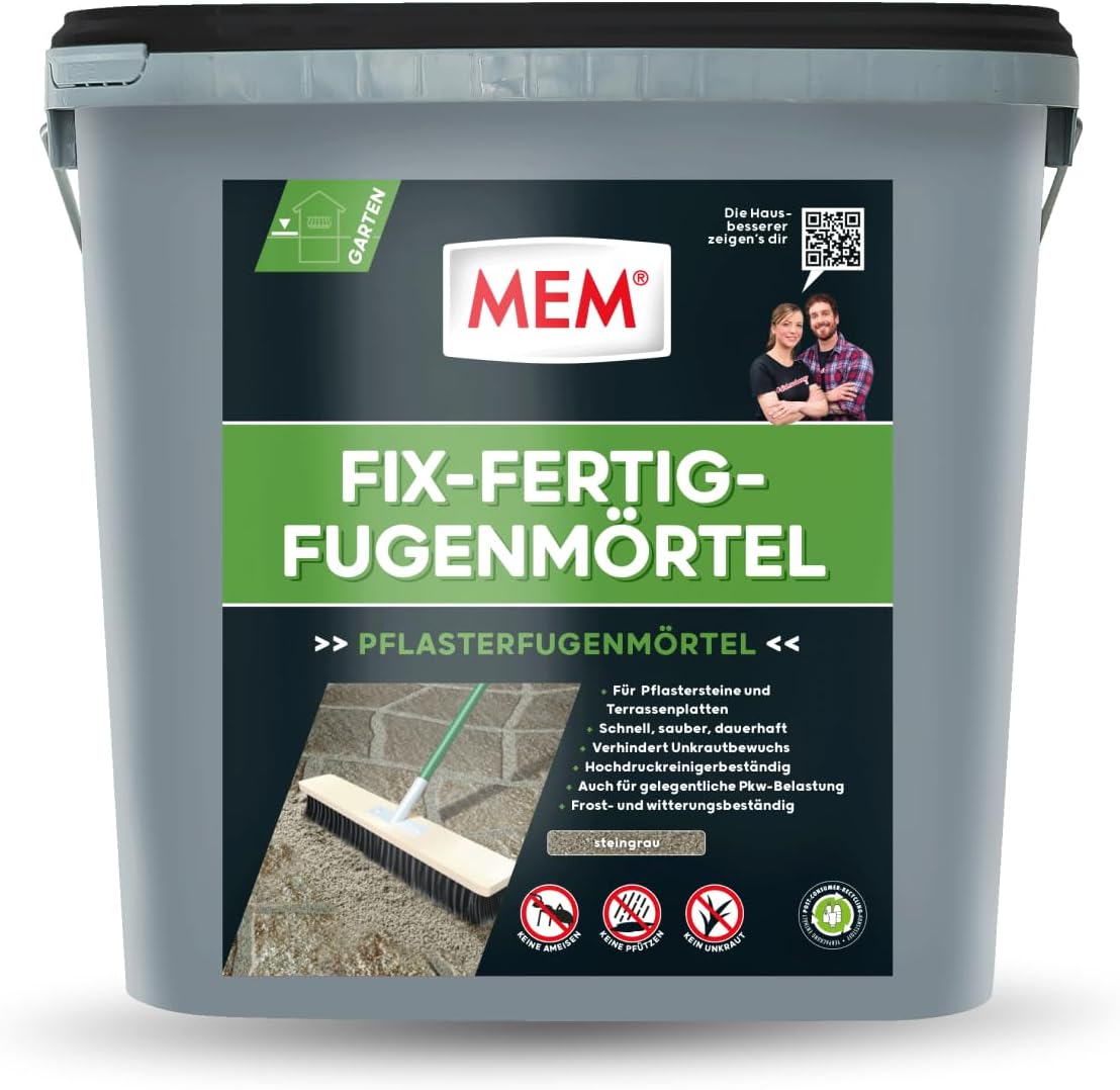 MEM Fix-Ready Grout, Weather-Resistant, Ready to Use, Against Weeds ...