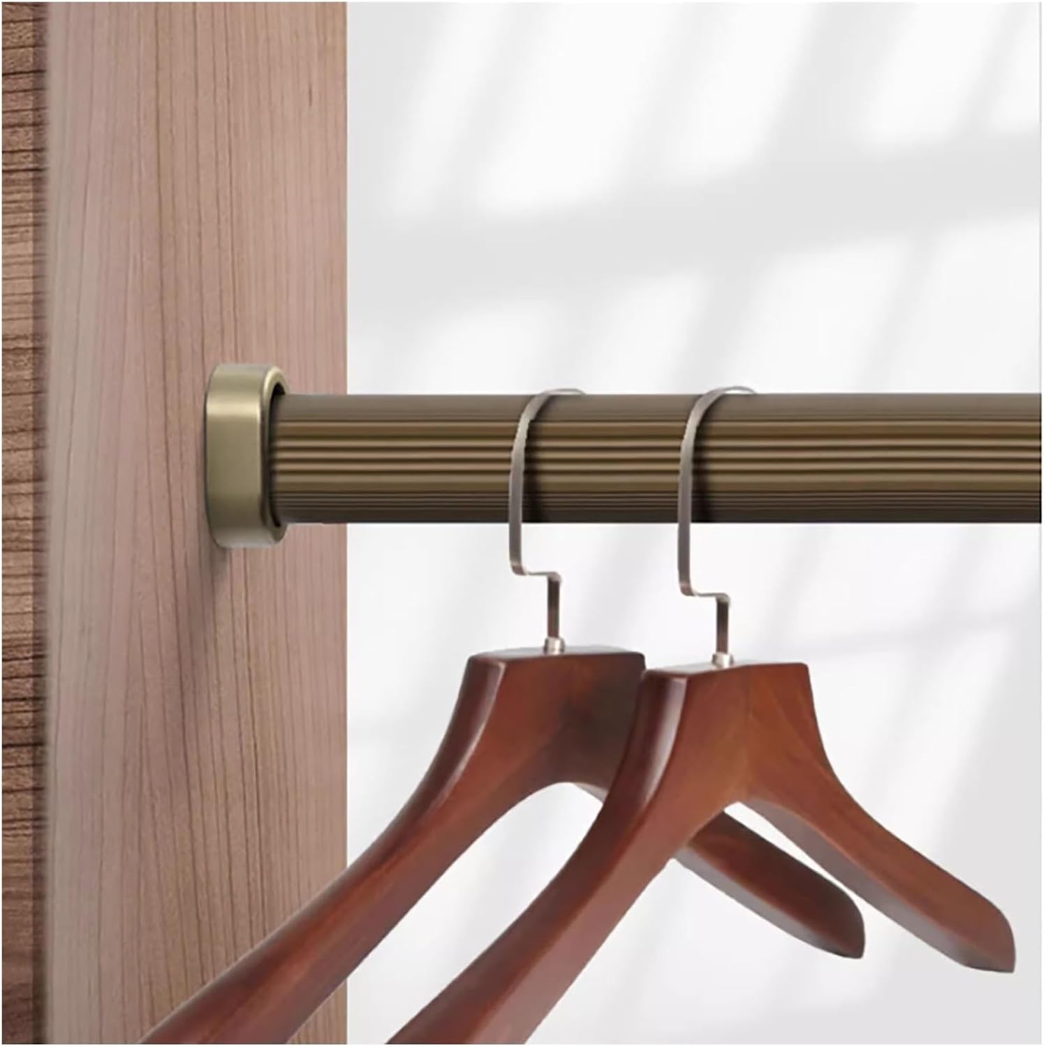 Amazon.com: SUCHETA Oval Wardrobe Clothes Rail, Heavy Duty Wardrobe Rod ...